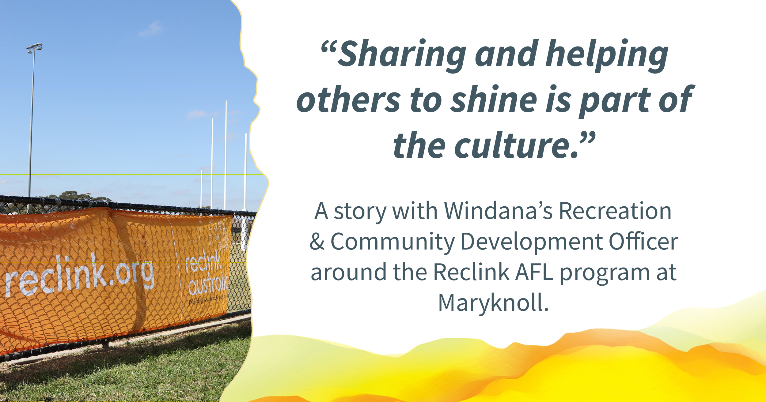 Partnership on and off the field - Windana